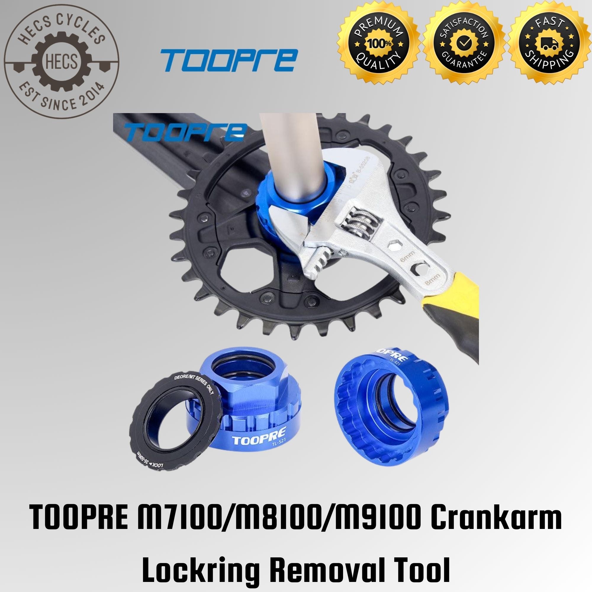 TOOPRE M7100/M8100/M9100 Crankarm Lockring Removal Tool – HECS Cycles